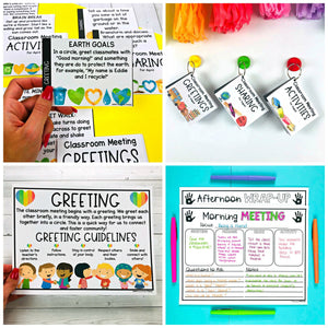 Morning Meeting Social-Emotional Learning Slides + Cards Bundle – Proud ...