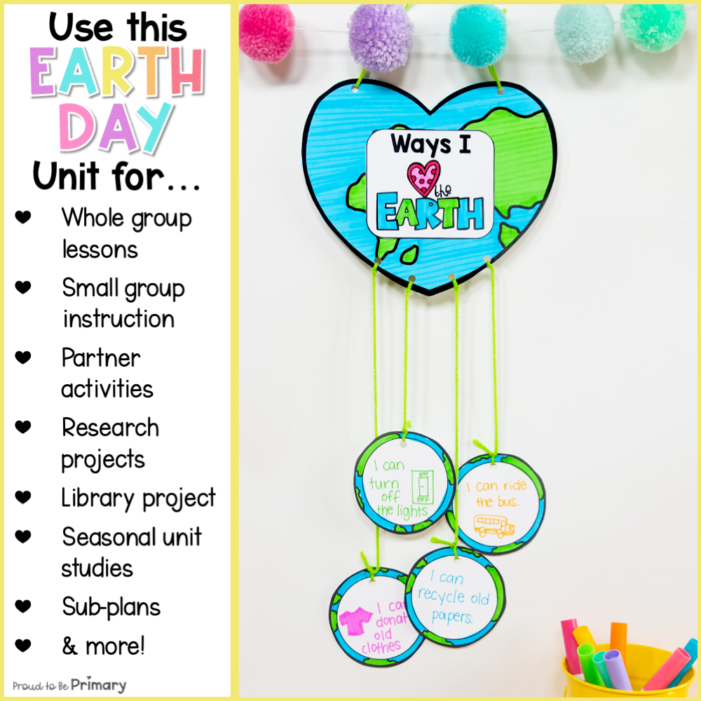 Earth Day Activities Environment Science Unit – Proud to be Primary