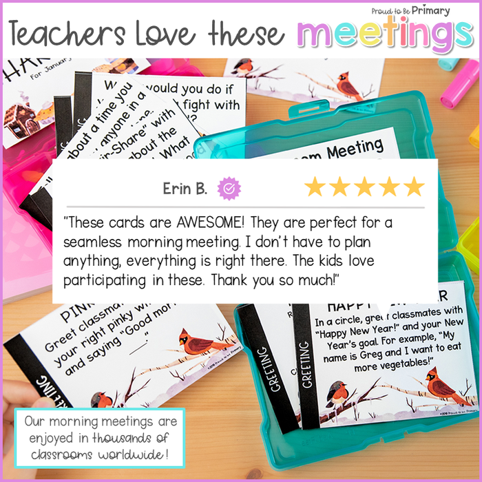 January New Year Winter SEL Morning Meeting Google Slides Activities G