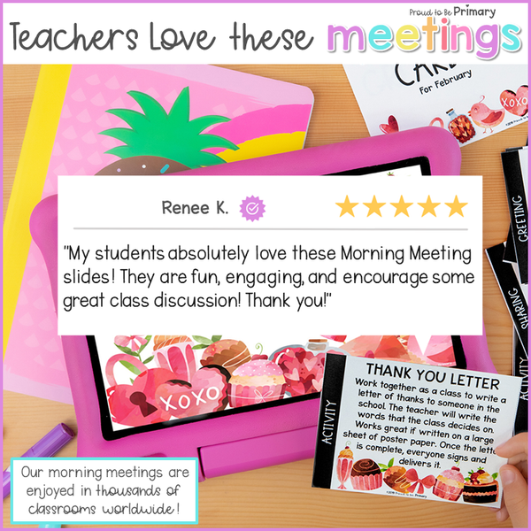 February Valentines Day SEL Morning Meeting Google Slides Activities G