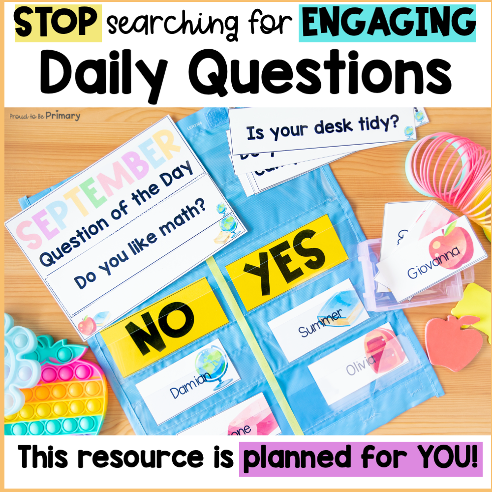 Question of the Day Cards - 240 Seasonal & Evergreen – Proud to be Primary