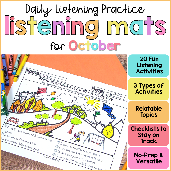 Listening Activities for October – Proud to be Primary