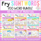 Fry 300 Sight Word List Activities, Books, Worksheets & Assessments