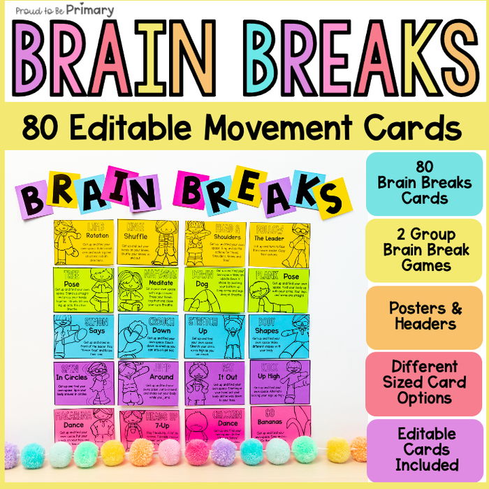 Brain Breaks & Movement Activities - Group Games & Transitions