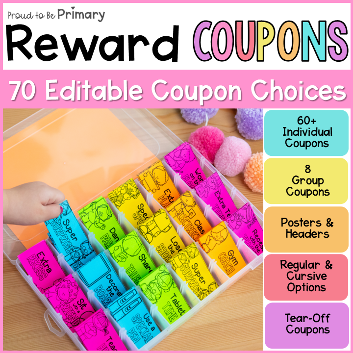 Classroom Reward Coupons – Proud to be Primary