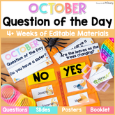 Fall October Question of the Day Student Survey & Conversation Starter