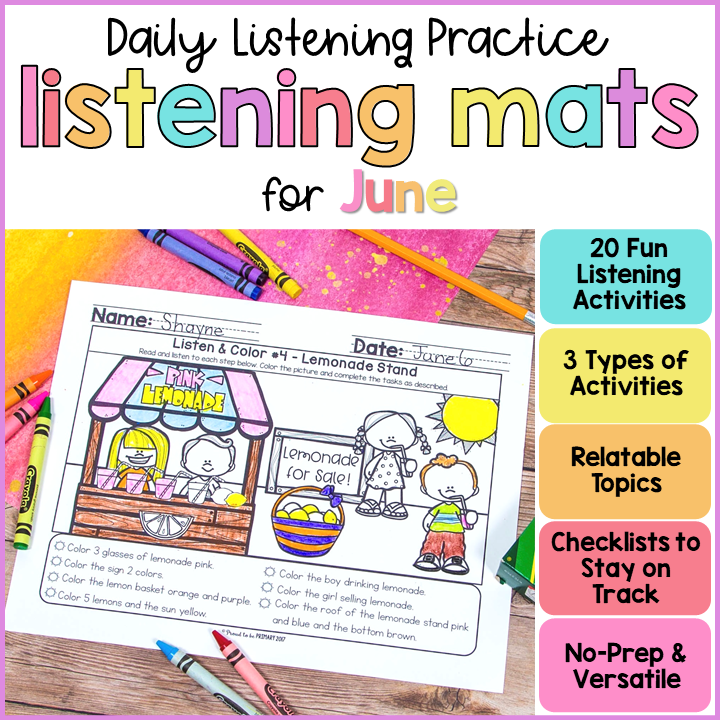 Summer Following Directions & Listening Activities – Proud to be Primary