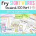 Fry's Sight Words Curriculum - Second 100 Words Part 1