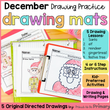 Christmas Directed Drawing -Reindeer Elf Gingerbread Santa Claus Tree