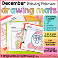 Christmas Directed Drawings - how to draw santa, reindeer, elf, tree,