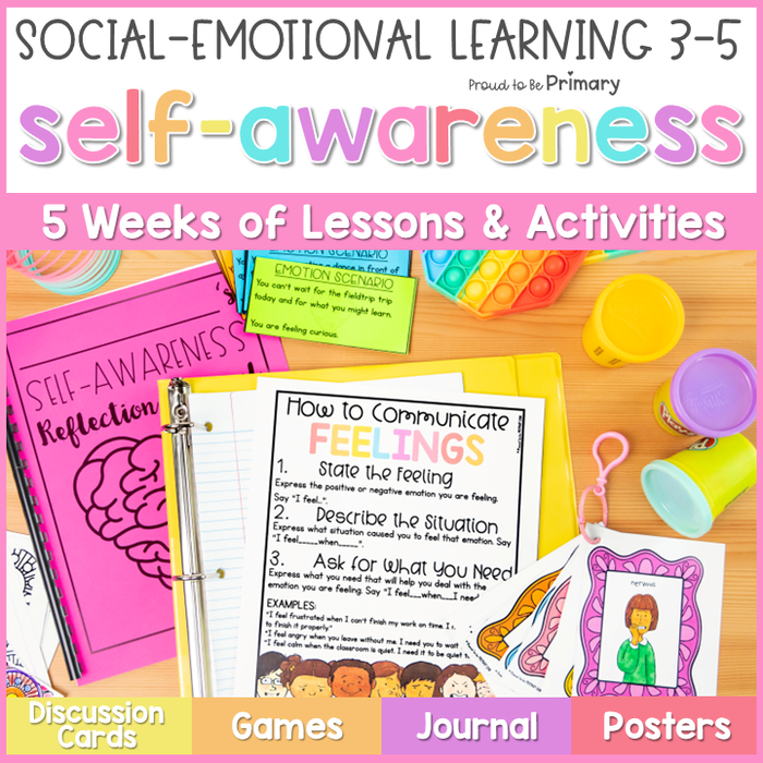 Emotional Regulation - Feelings Poster Check In, SEL Activities & Bull