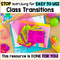 Transitions Tools Attention Getters, Door Signs, & Line Up Chants