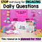 February Question of the Day Cards for Morning Meeting