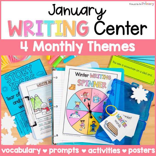 Winter Writing Center for K, 1st and 2nd Grade Classrooms – Proud to be ...