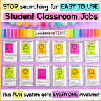 Classroom Job Chart & Management System - Editable Student Jobs