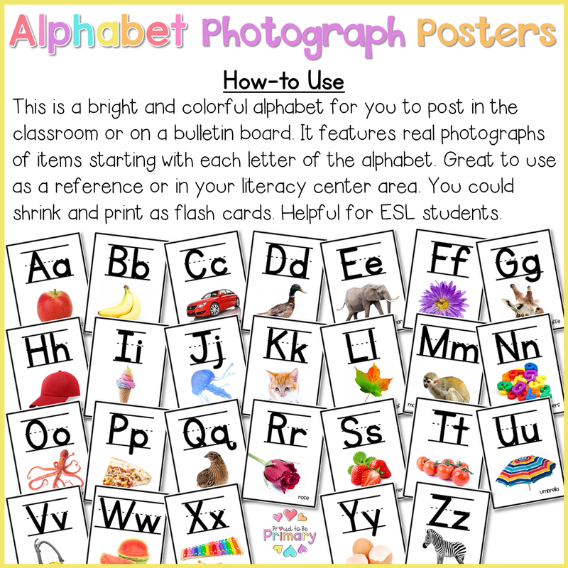 Alphabet Photograph Posters