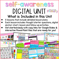 Self-Awareness DIGITAL Lessons and Activities for Grades 3-5