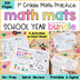 Math Review Worksheets Bundle for First Grade