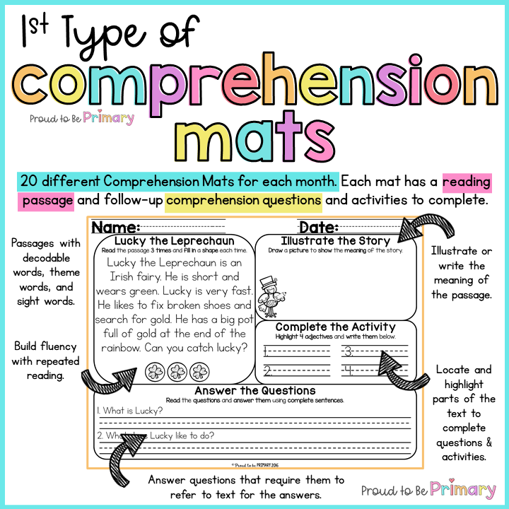 March Reading Comprehension Passages – Proud to be Primary