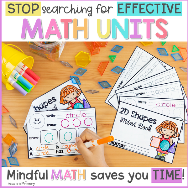 Geometry 2D Shapes and 3D Solids & Fractions - First Grade Mindful Mat ...