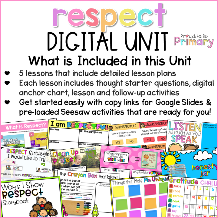 Respect & Gratitude DIGITAL K-2 – Proud to be Primary