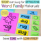 Word Family Short 'U' Vowel CVC and CVCC Activities for Kids