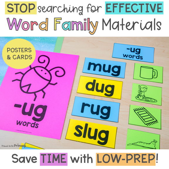 Word Family Short 'U' Vowel CVC and CVCC Activities for Kids – Proud to ...