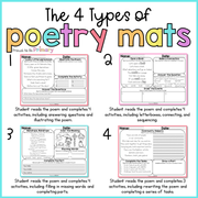 Poem of the Week Poetry Activity Mats for March