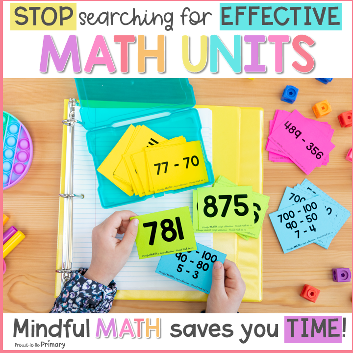 Three-Digit Subtraction Math Unit for Second Grade – Proud to be Primary
