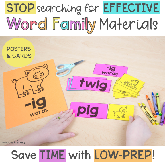 Word Family Short 'I' Vowel CVC and CVCC Activities for Kids – Proud to ...