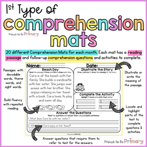 Summer Reading Comprehension Passages