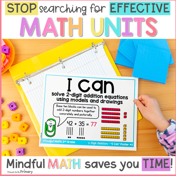 Two-Digit Addition Math Unit for Second Grade – Proud to be Primary