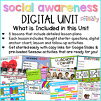 Empathy & Social Awareness Digital Lessons and Activities for K-2