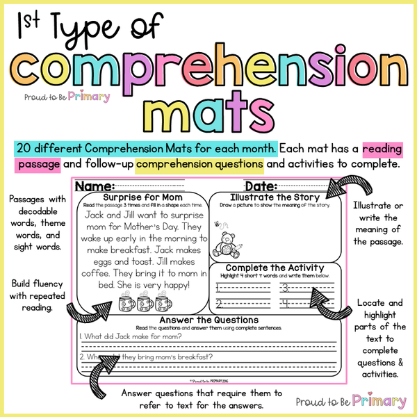 May Reading Comprehension Passages – Proud to be Primary