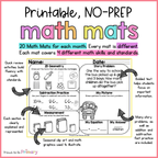 September Math Review Worksheets for First Grade