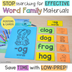 Word Family Short 'O' Vowel CVC and CVCC Activities for Kids
