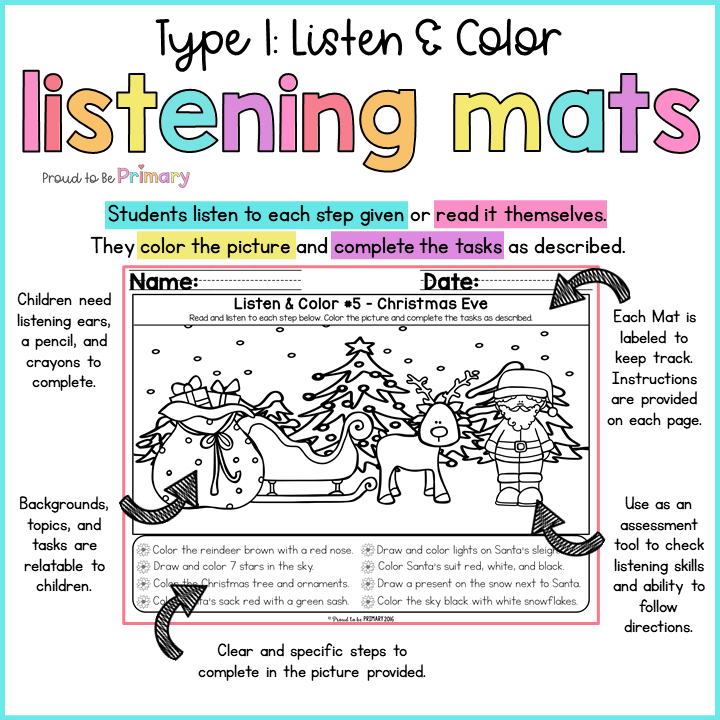Listening Activities for December – Proud to be Primary