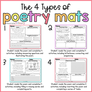 Poem of the Week Poetry Activity Mats for December