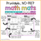 October Math Review Worksheets for First Grade