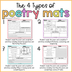 Poem of the Week Poetry Activity Mats for October