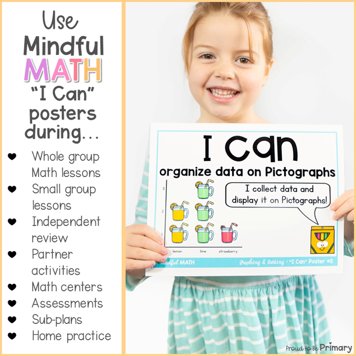 Kindergarten I Can Statement Posters - Math Common Core Standards