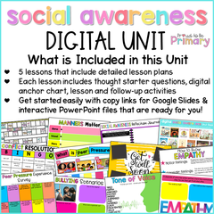 Social Awareness DIGITAL Grades 3-5 Google & PowerPoint Activities