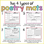 Poem of the Week Poetry Activity Mats for May