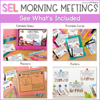 January New Year Winter SEL Morning Meeting Google Slides Activities G