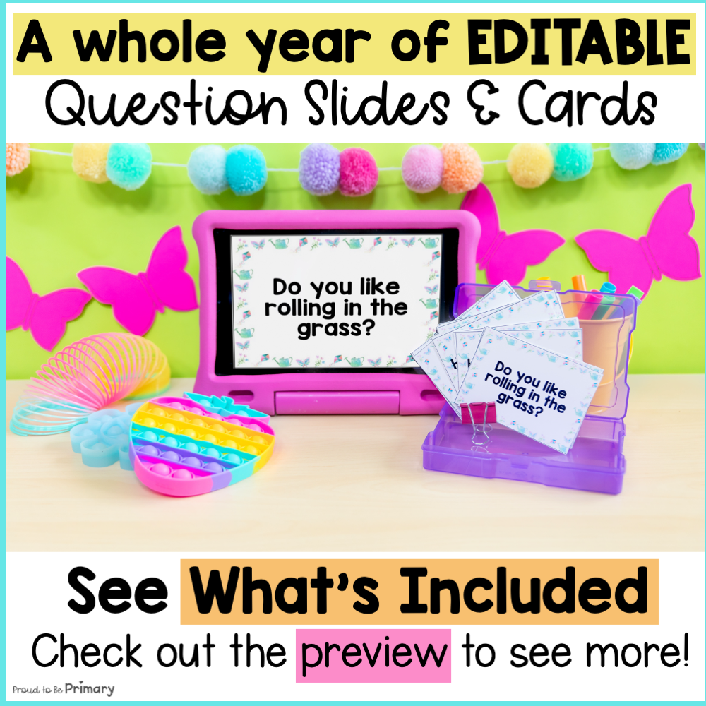 Question of the Day Cards - 240 Seasonal & Evergreen – Proud to be Primary