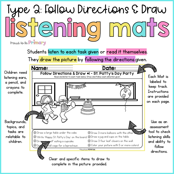 Listening Activities for March – Proud to be Primary