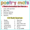 Poem of the Week Poetry Activity Mats for March