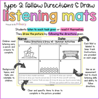 Summer Following Directions & Listening Activities
