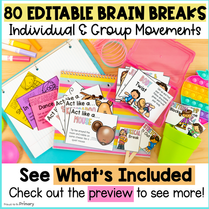 Brain Breaks & Movement Activities - Group Games & Transitions