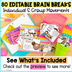 Brain Breaks & Movement Activities - Group Games & Transitions